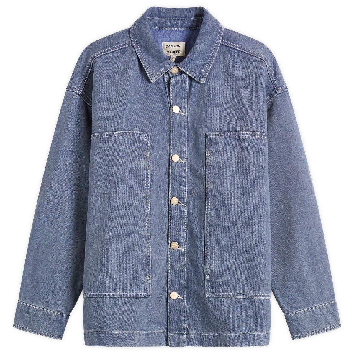 Damson Madder Women's Alba Shirt in Lavender Damson Madder