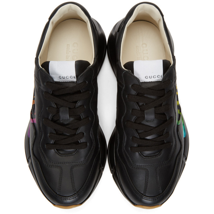 Gucci Black Vintage Rython Sneakers Gucci