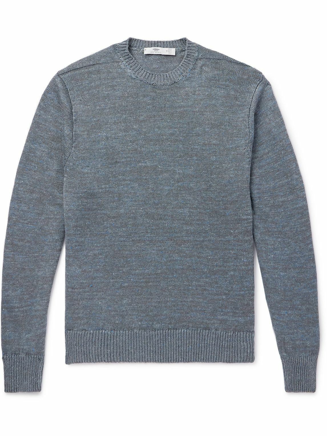 Inis Meáin - Knitted Linen Sweater - Blue Inis Meáin