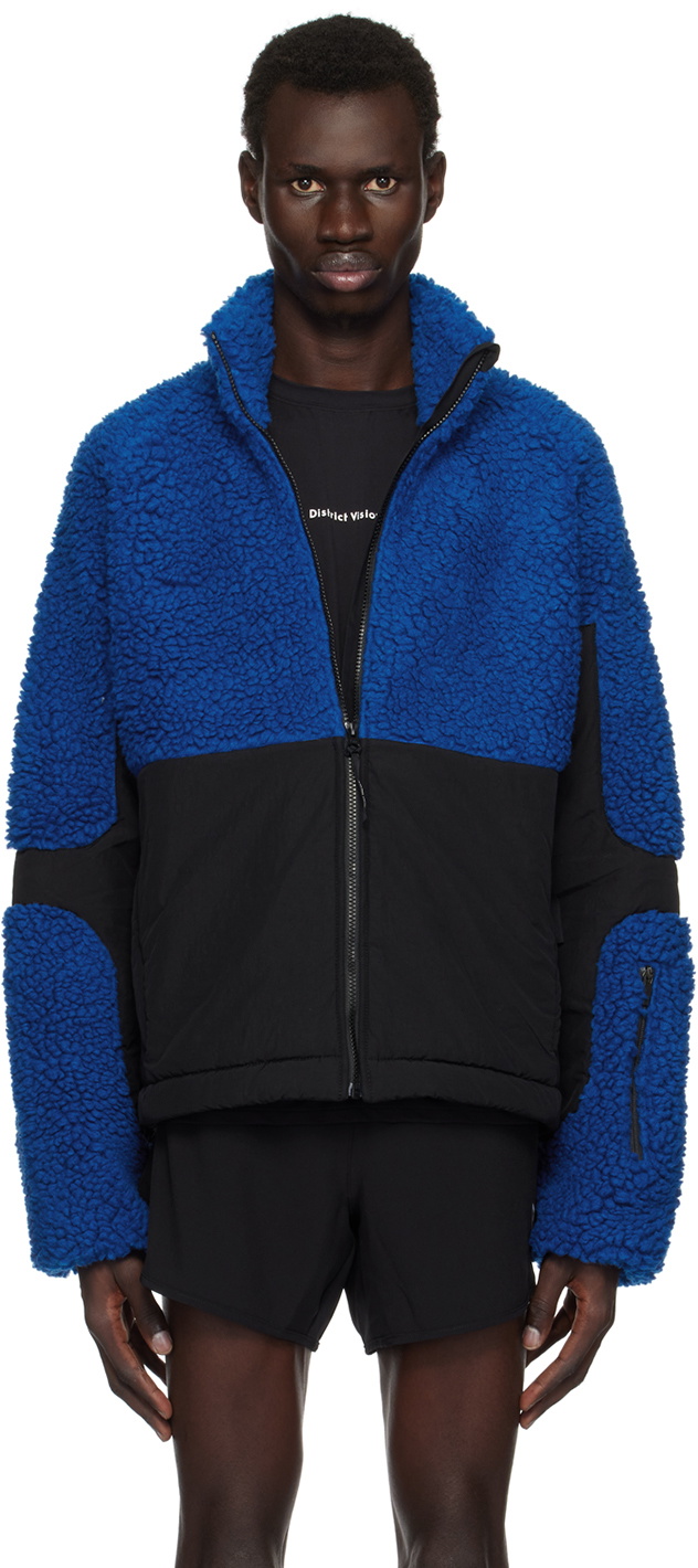 District Vision Blue Heavy Duty Fleece Jacket District Vision