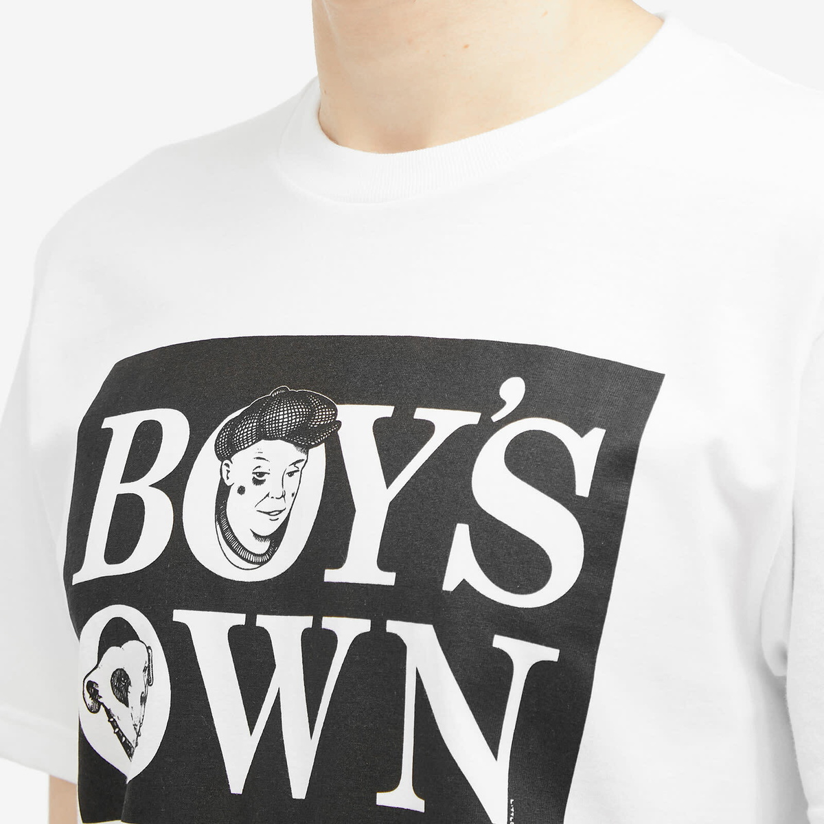 Boys Own Men's Boy’s Own Classic Box Logo T-Shirt in White Boys Own