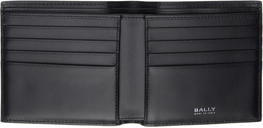 Bally Black Busy Bally Bifold 8CC Wallet Bally