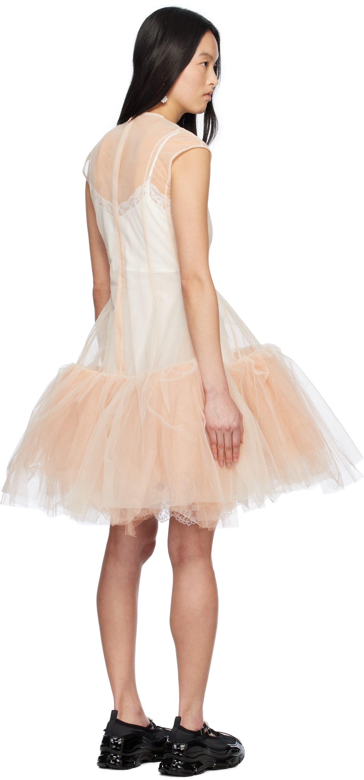 Simone Rocha Beige Sleeveless Ballet Tutu Minidress Simone Rocha