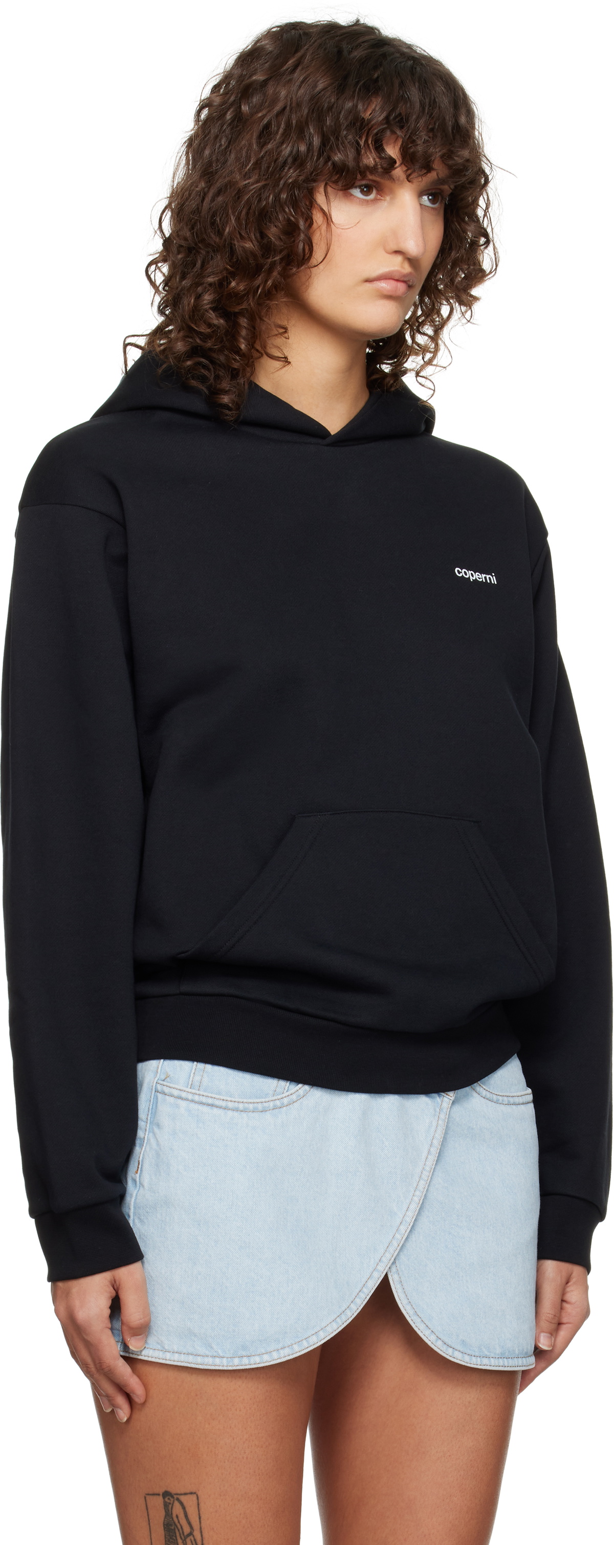 Coperni Black Alien Ears Hoodie Coperni