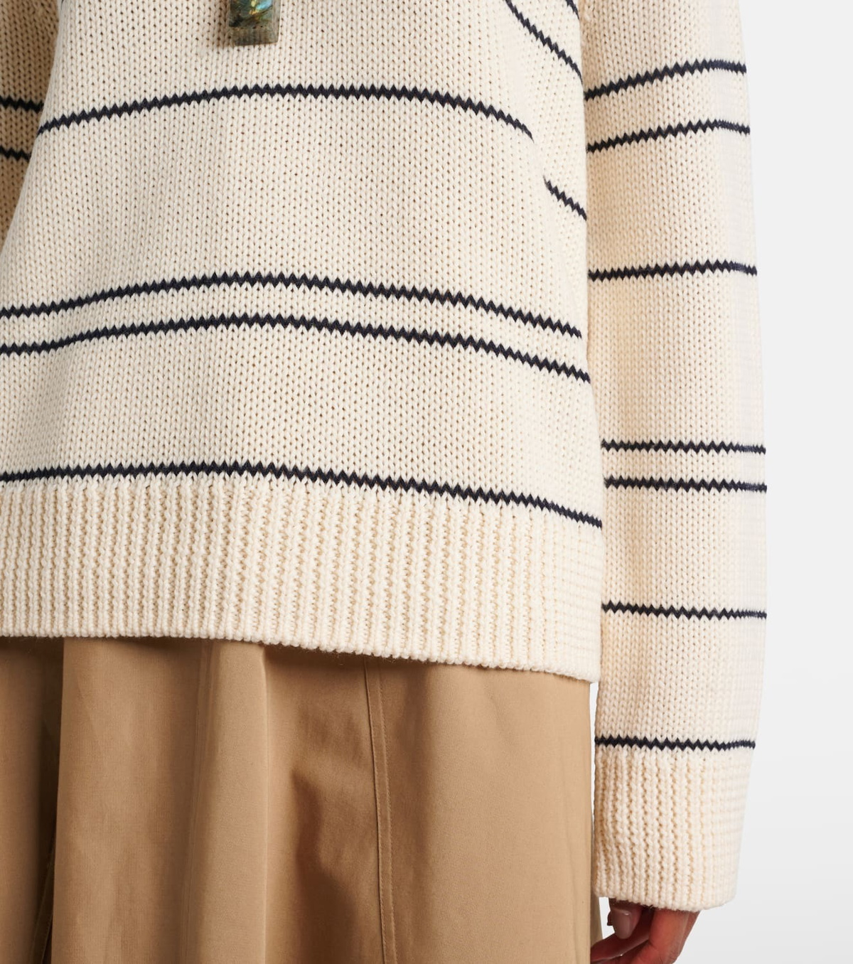 Vince Striped wool-blend sweater Vince
