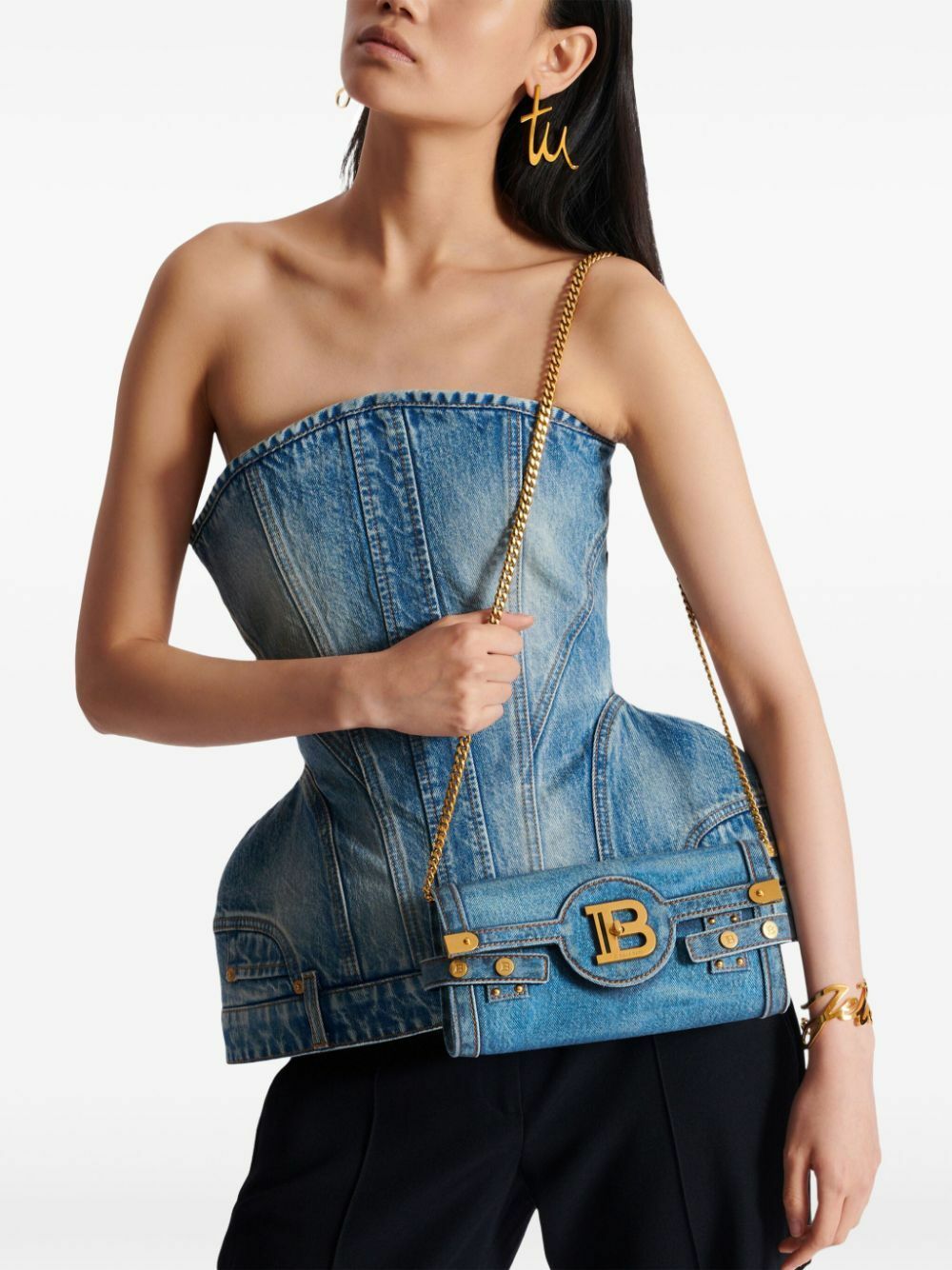 Balmain B-Buzz Pouch 23 Clutch Bag Balmain