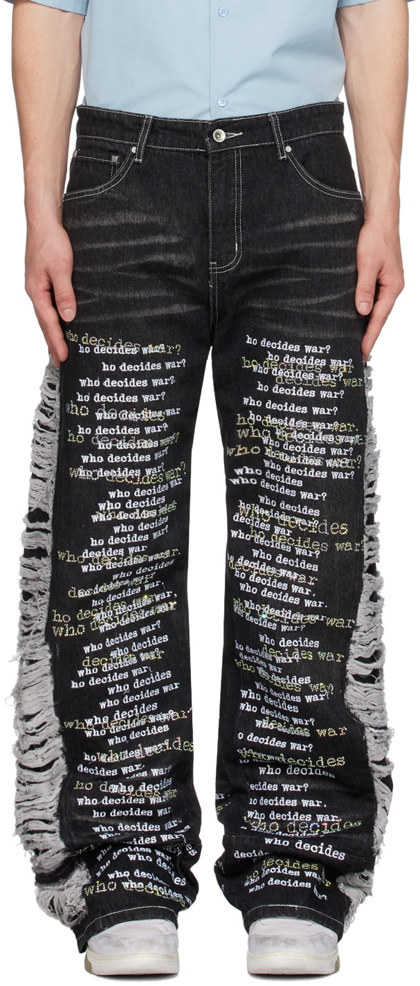 Who Decides War Black Scripture Jeans WHO DECIDES WAR by Ev Bravado