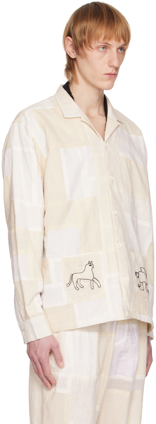 HARAGO Beige Embroidered Jacket