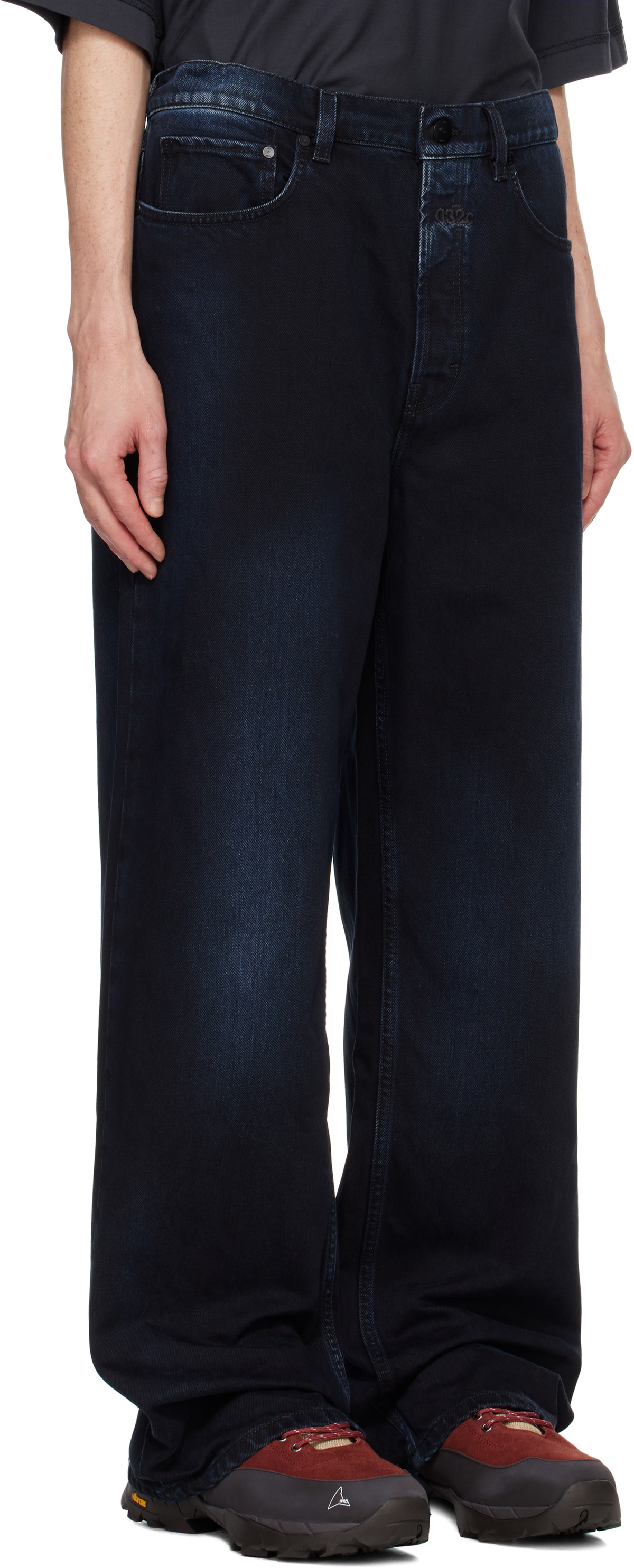 032c Blue Goya Wide Leg Jeans 032c