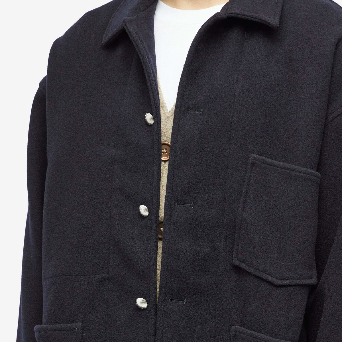 s.k manor hill Men's Barn Coat in Dark Navy Wool s.k manor hill