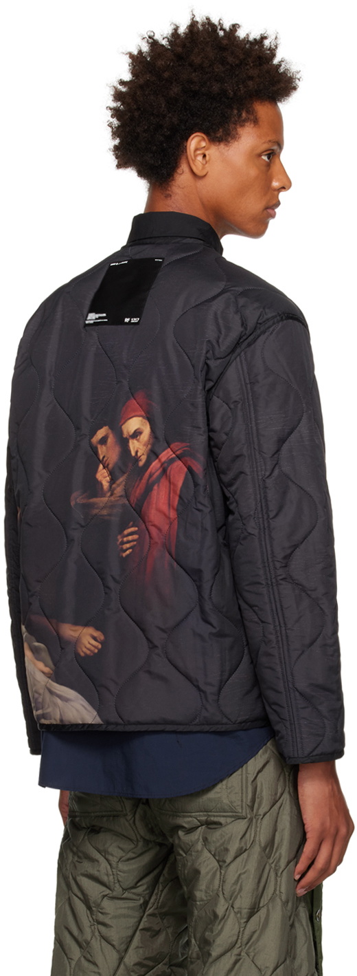 OAMC Black Louvre Edition Ombres Jacket OAMC