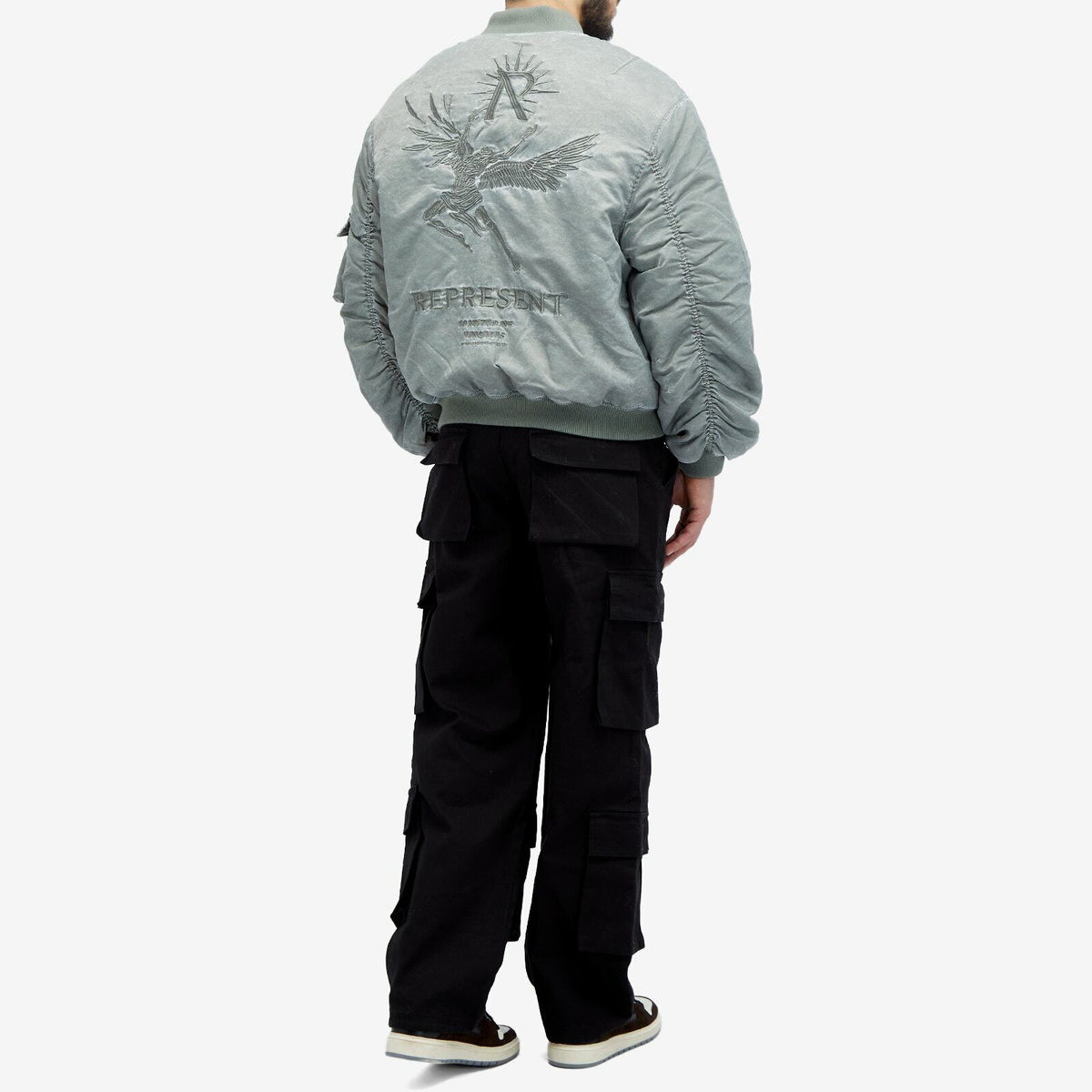 Represent Men's Horizons Classic Flight Jacket in Khaki Represent