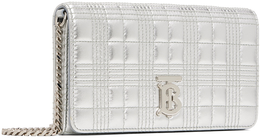 Burberry Silver Lola Shoulder Bag Burberry
