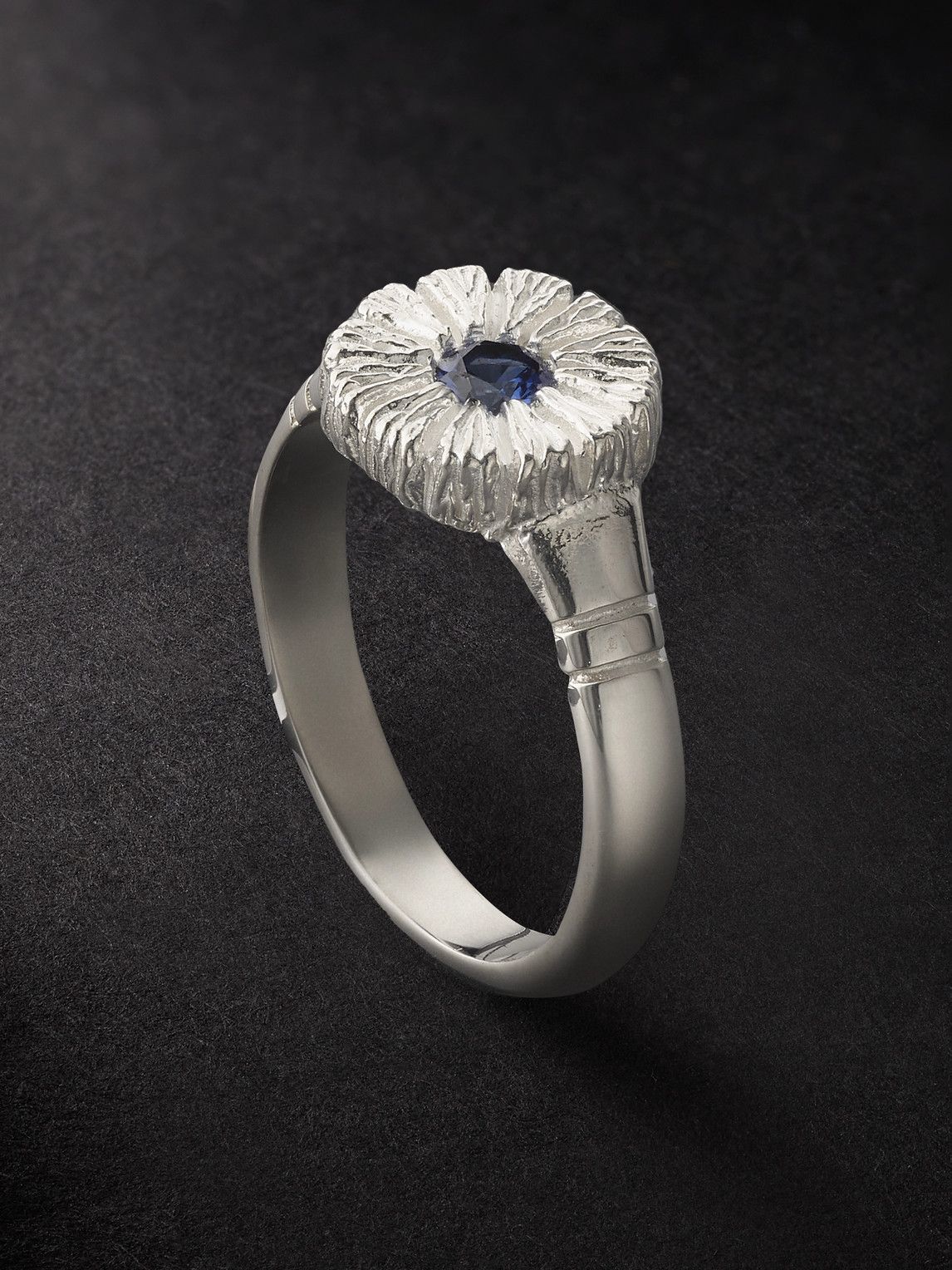 Bleue Burnham - Sterling Silver Sapphire Ring - Silver Bleue Burnham