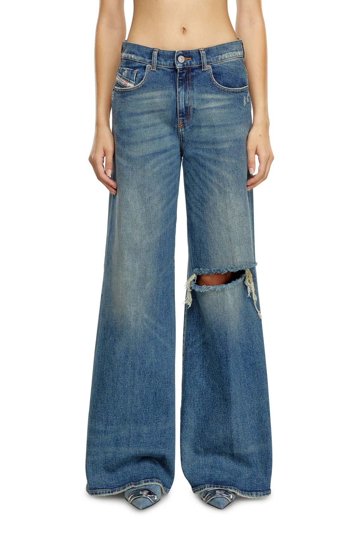 Diesel Flare Jeans - 1978 D-Akemi - Jeans Womens in Blue Diesel