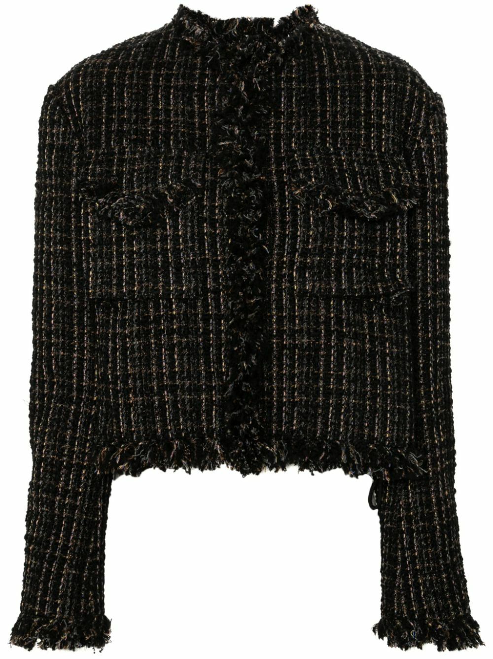 SACAI - Tweed Wool Short Jacket Sacai