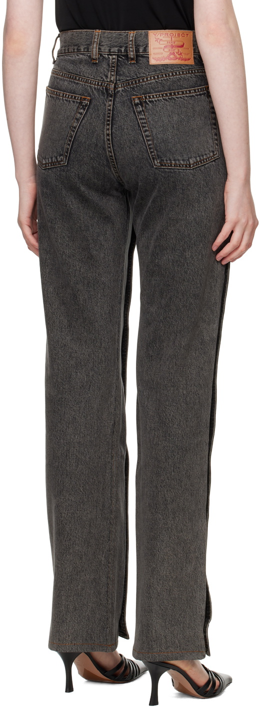 Y/Project Black Snap Off Jeans Y/Project