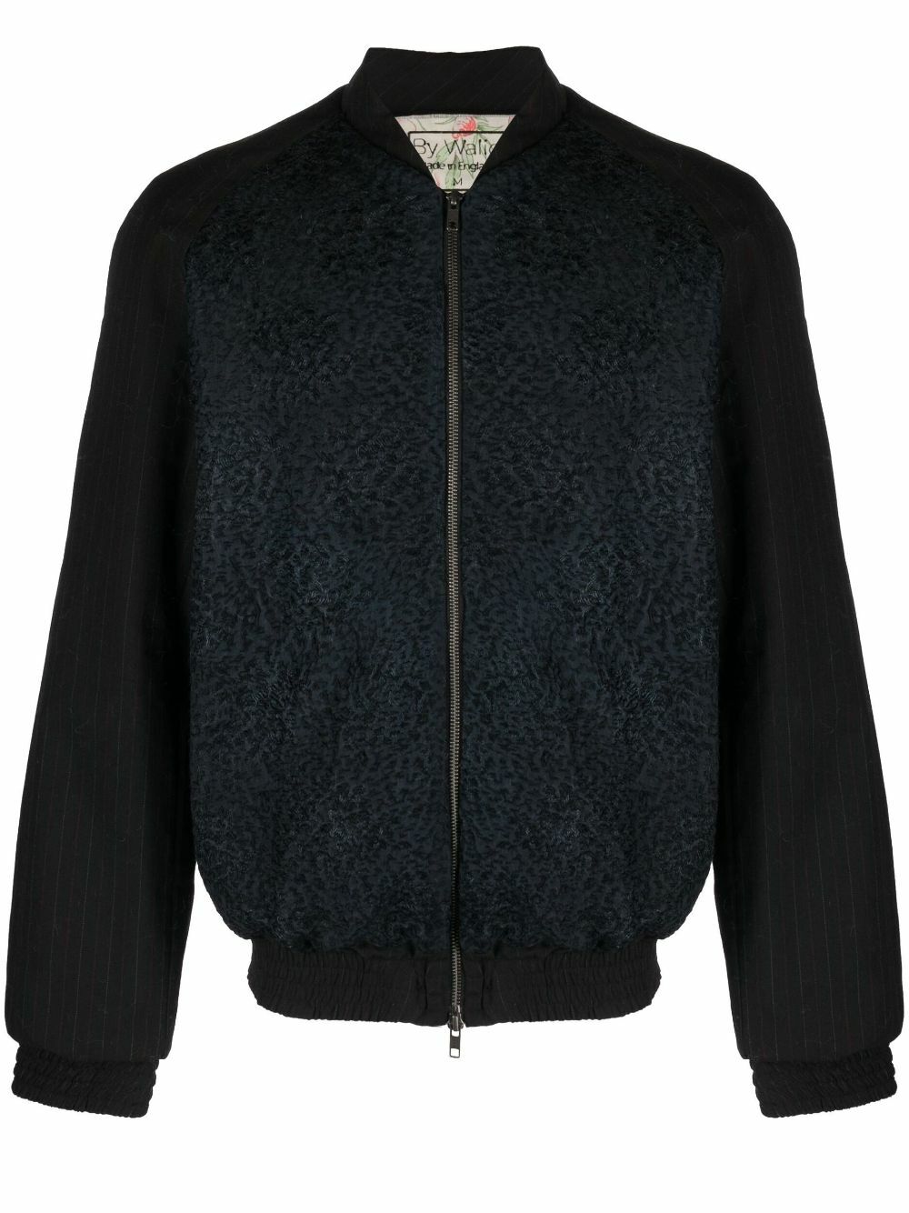 By Walid Black Otto Embroidered Bomber Jacket By Walid
