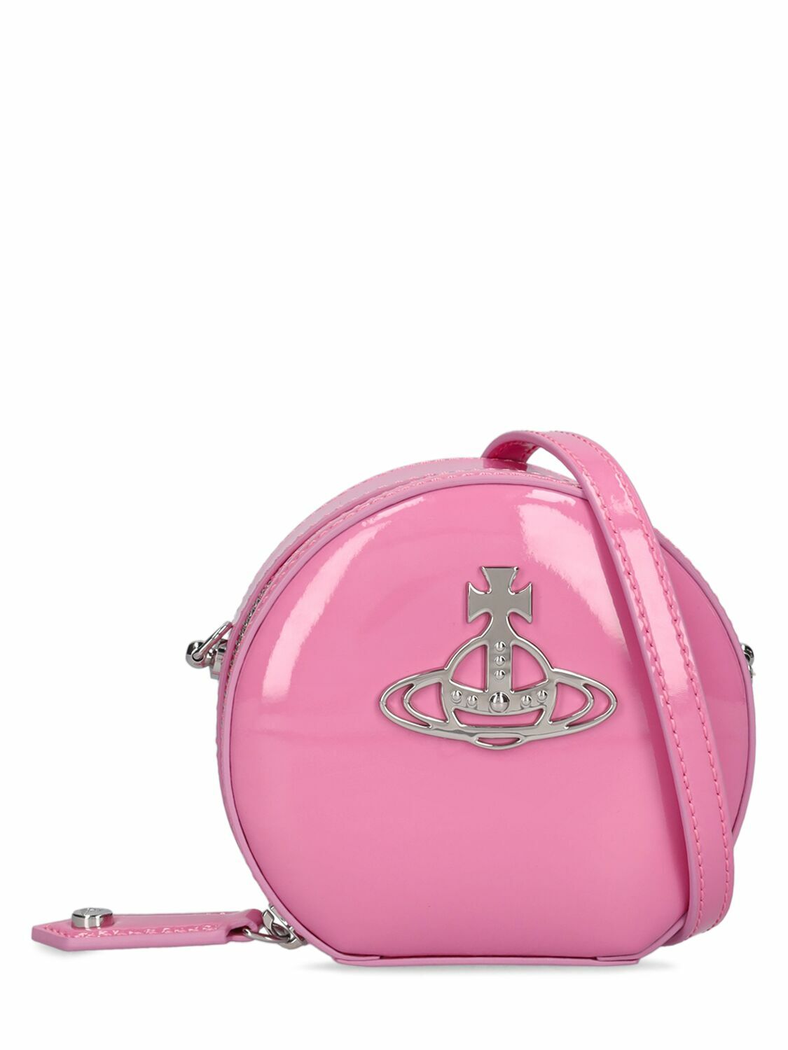 VIVIENNE WESTWOOD - Mini Round Patent Leather Crossbody Bag Vivienne Westwood