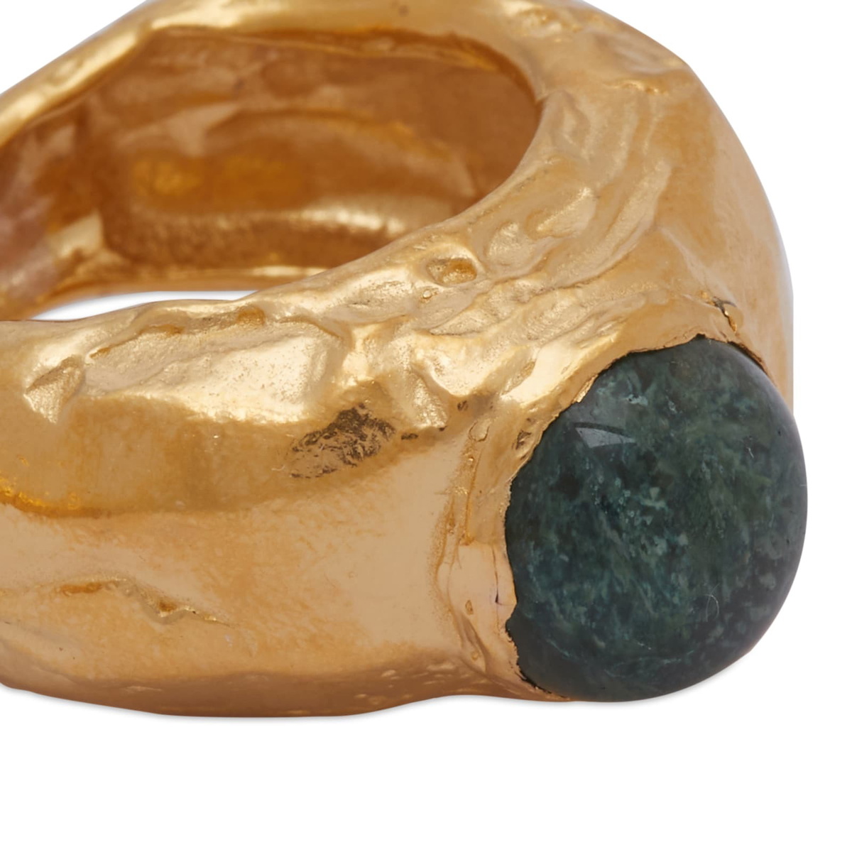 Simuero Women's Fruto Ring in Gold/Dark Green Simuero