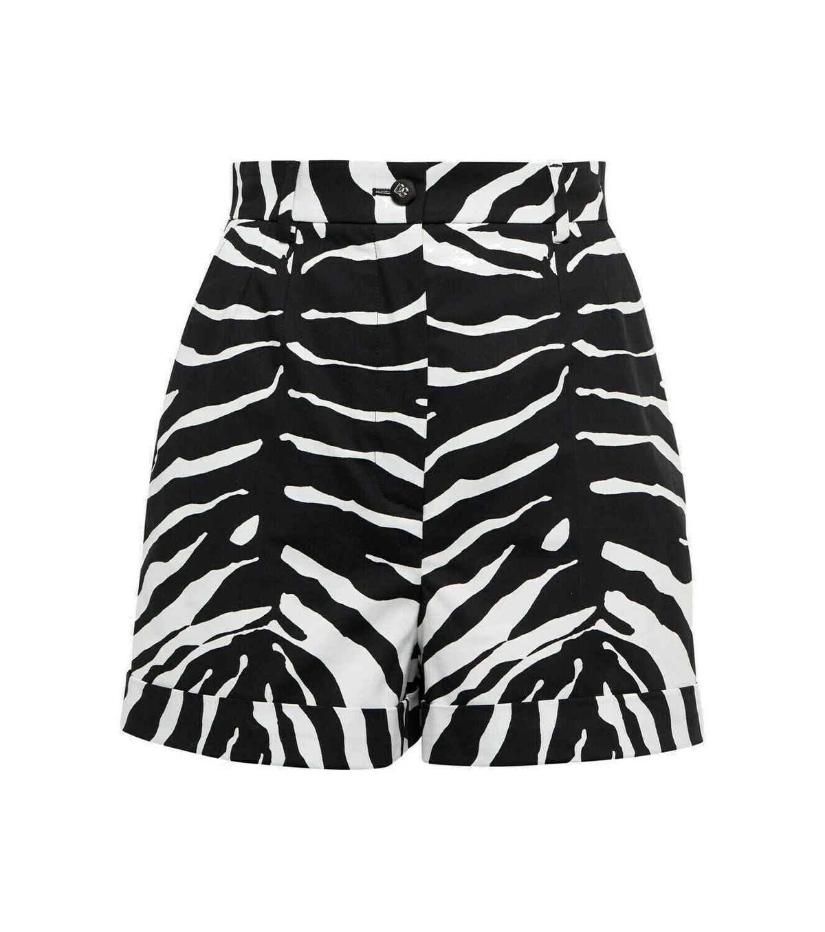Dolce&Gabbana - Zebra-print cotton-blend shorts Dolce & Gabbana