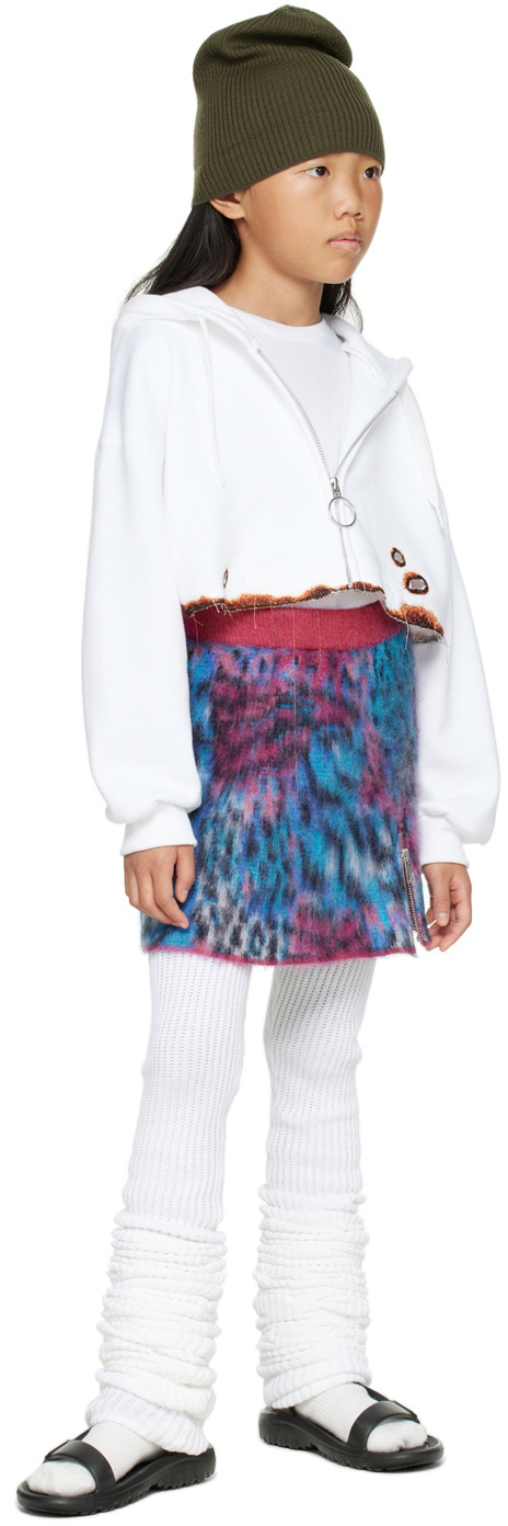 Doublet Kids Blue & Pink Leopard Skirt Doublet