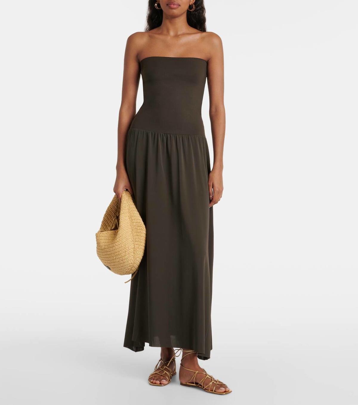 Eres Oda strapless jersey maxi dress ERES