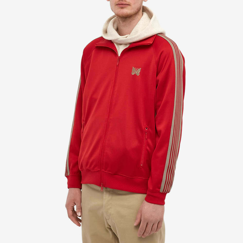 Needles Men's Poly Smooth Track Jacket in Red Needles