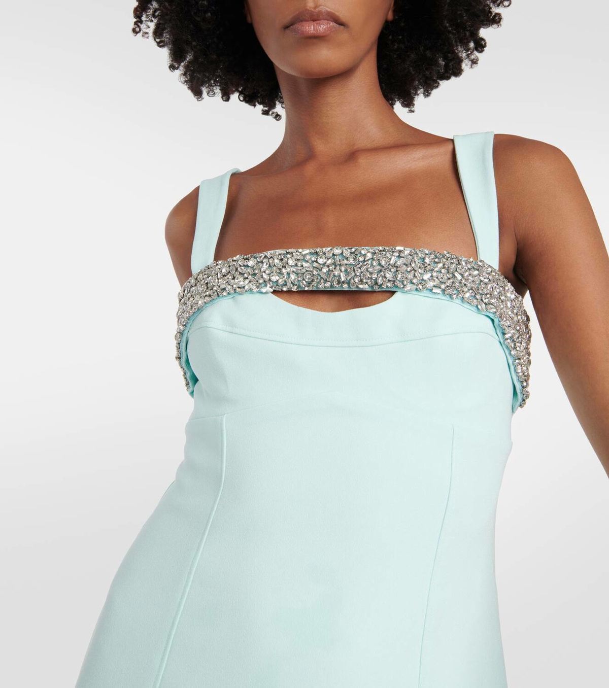 Simkhai Lenny embellished crêpe minidress Simkhai