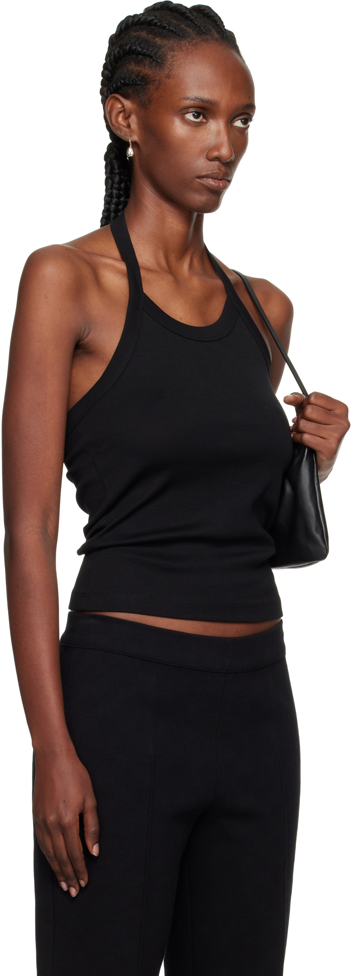 FLORE FLORE Black Angie Tank Top FLORE FLORE