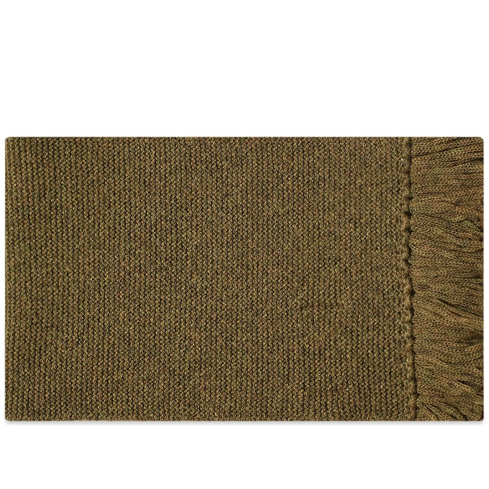 Corridor Men's Alpaca Fringe Scarf in Army Corridor