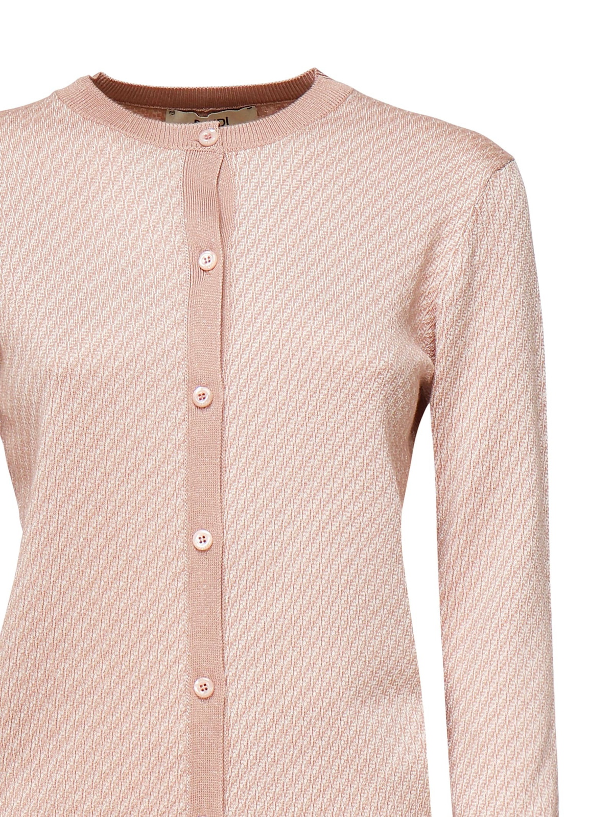 Fendi Cardigan With Iconic Ff Pattern Fendi