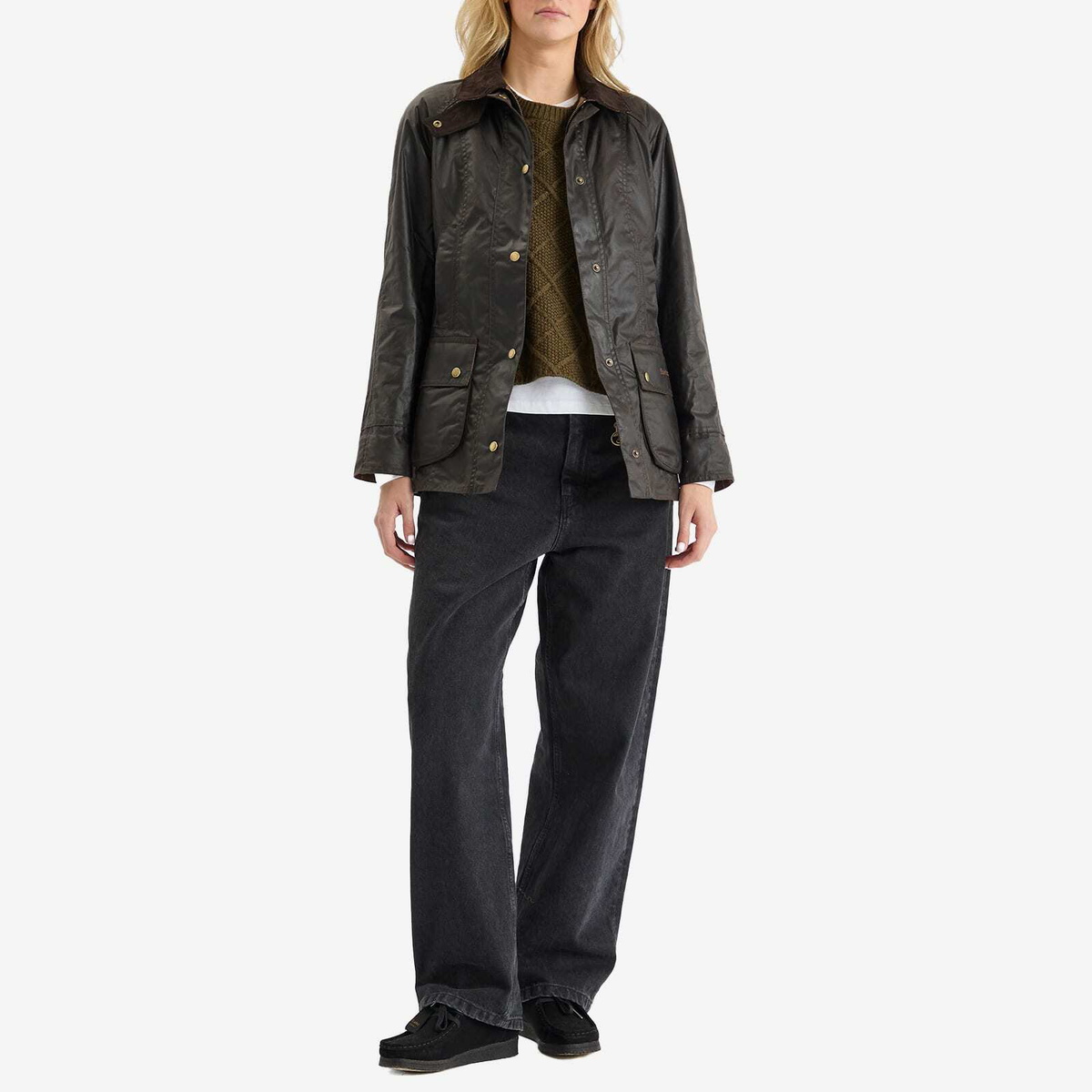 Barbour Women's Beadnell Wax Jacket in Rustic Barbour