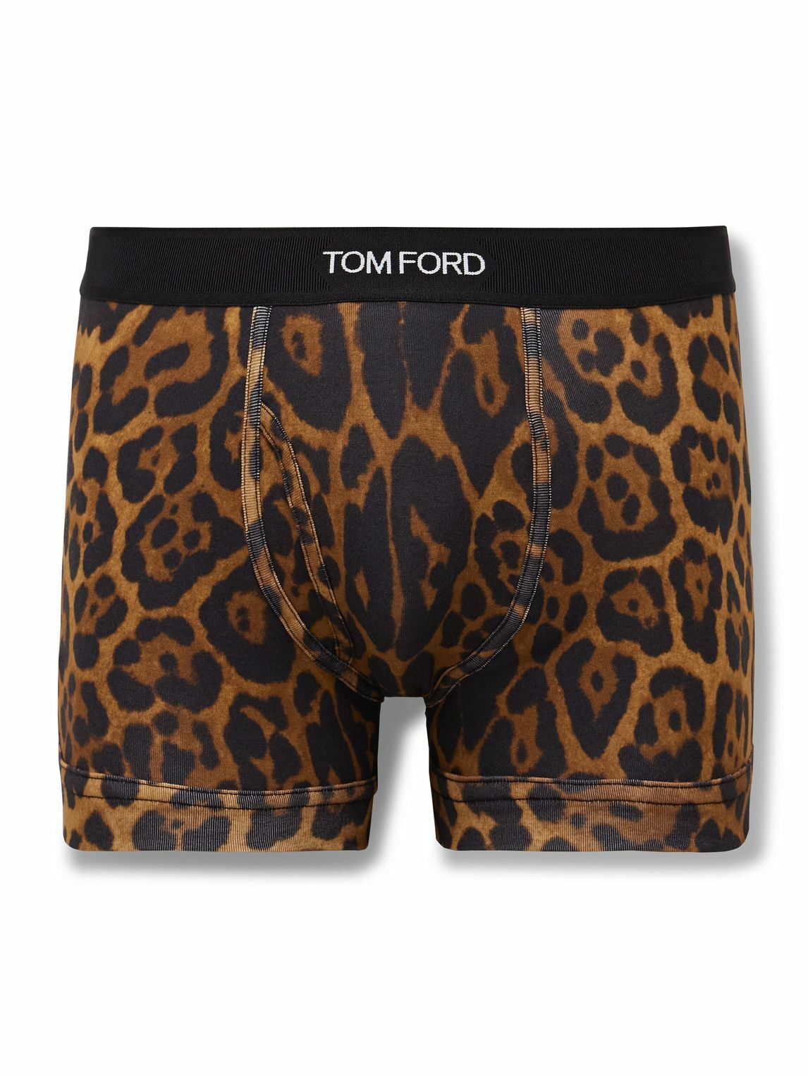 TOM FORD - Leopard-Print Stretch-Cotton Boxer Briefs - Animal print TOM ...