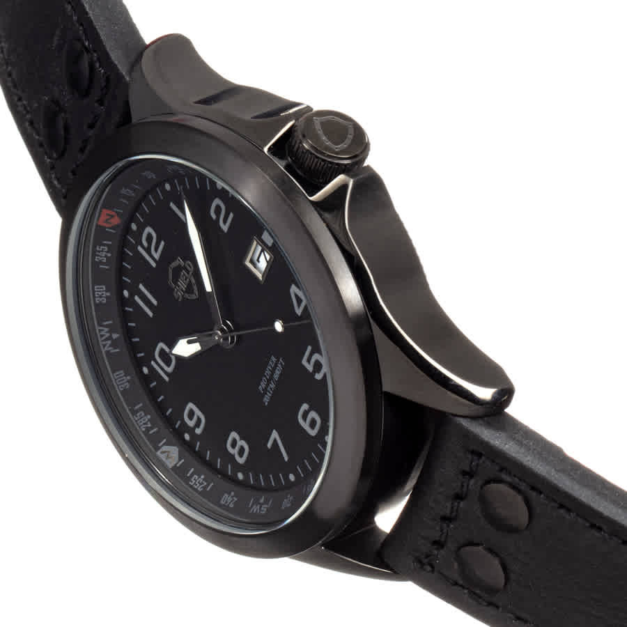 Shield Palau Quartz Black Dial Mens Watch SLDSH104-6 Shield