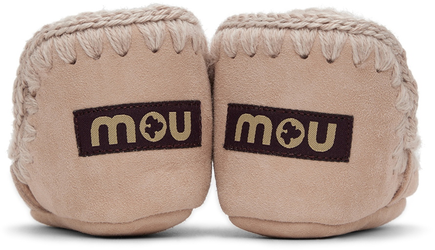 Mou Baby Pink Suede Pre-Walkers Mounser