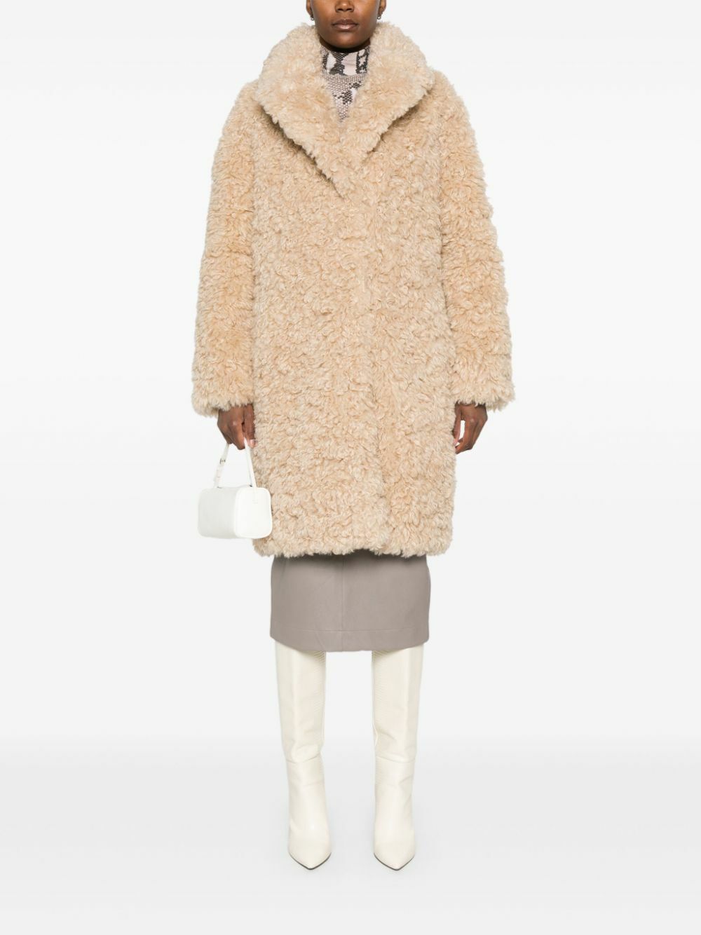 STAND STUDIO - Camille Faux Fur Coat Stand Studio