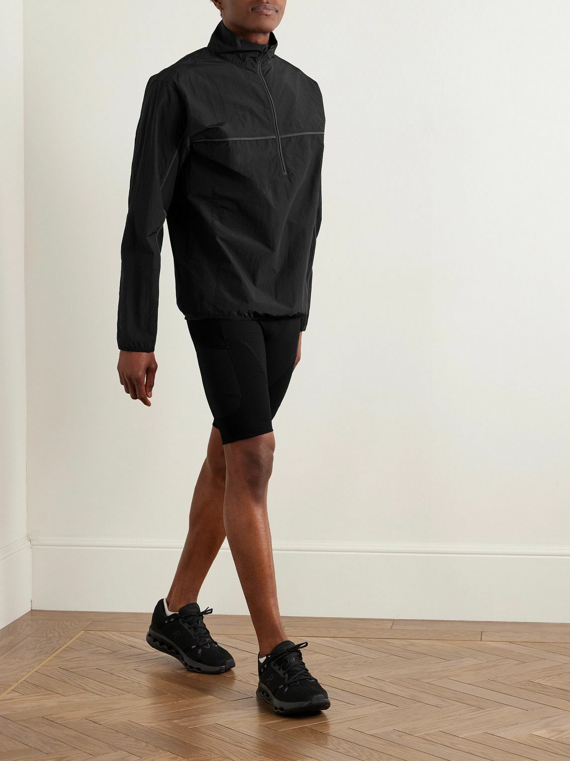 DISTRICT VISION - Cargo Compression Panelled Stretch-Jersey Half-Length ...