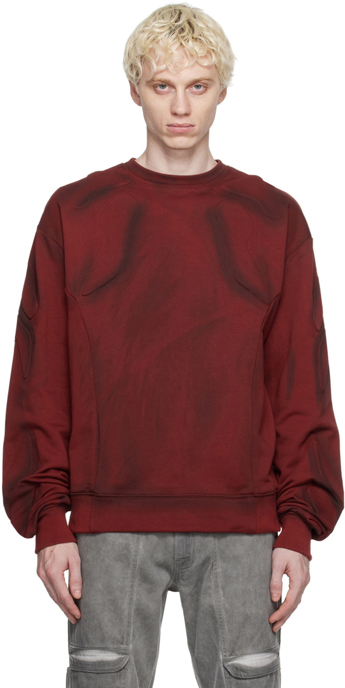 HELIOT EMIL Red Kinetic Sweatshirt Heliot Emil