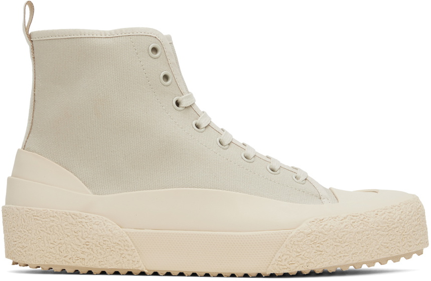 Studio Nicholson Beige Numbers Sneakers Studio Nicholson