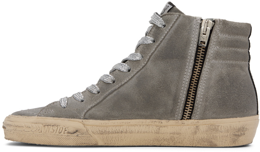 Golden Goose Gray Slide Sneakers Golden Goose Deluxe Brand