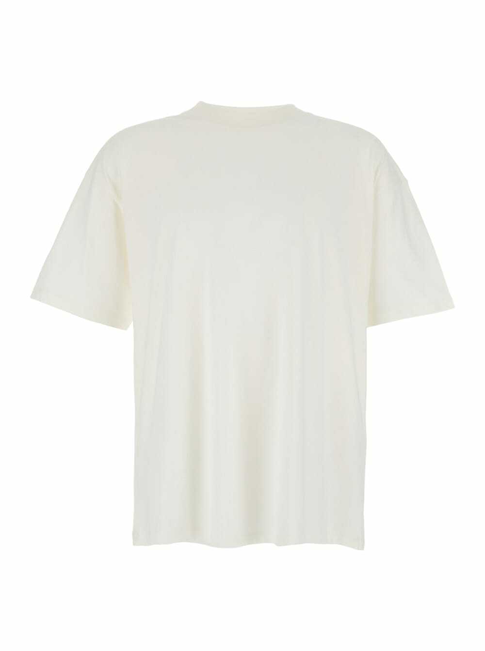 REPRESENT White Crewneck T-shirt With Tonal Logo Embroidery On The Rear ...