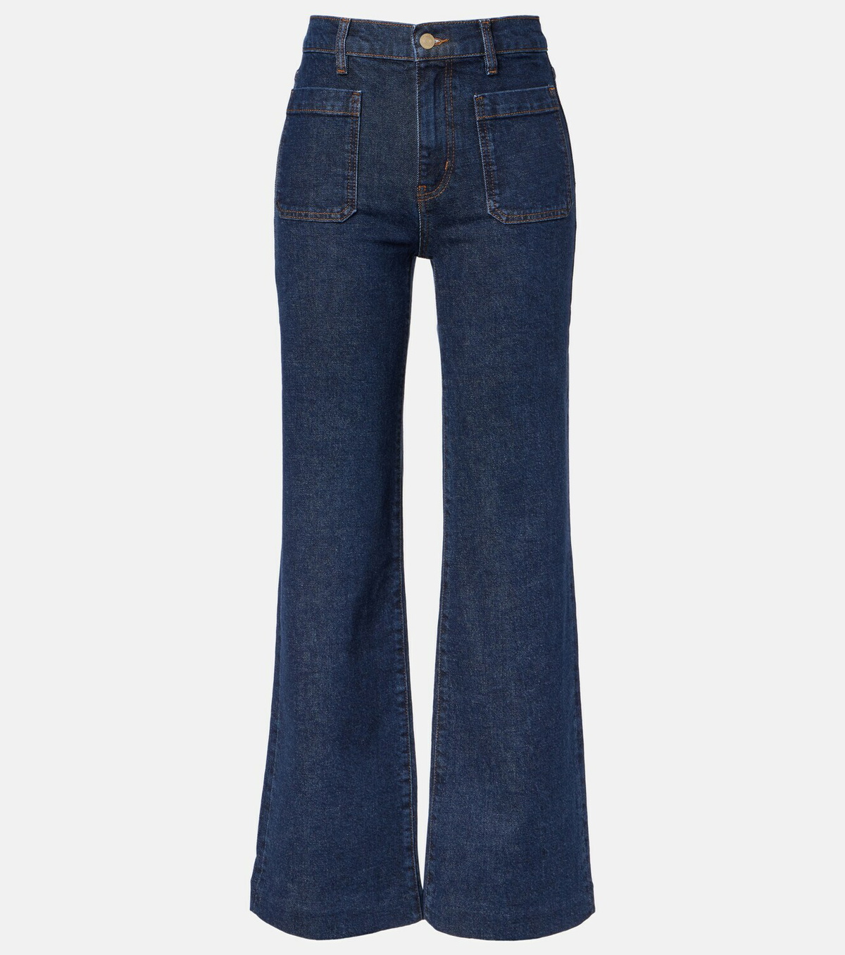 Frame Refined high-rise wide-leg jeans Frame Denim