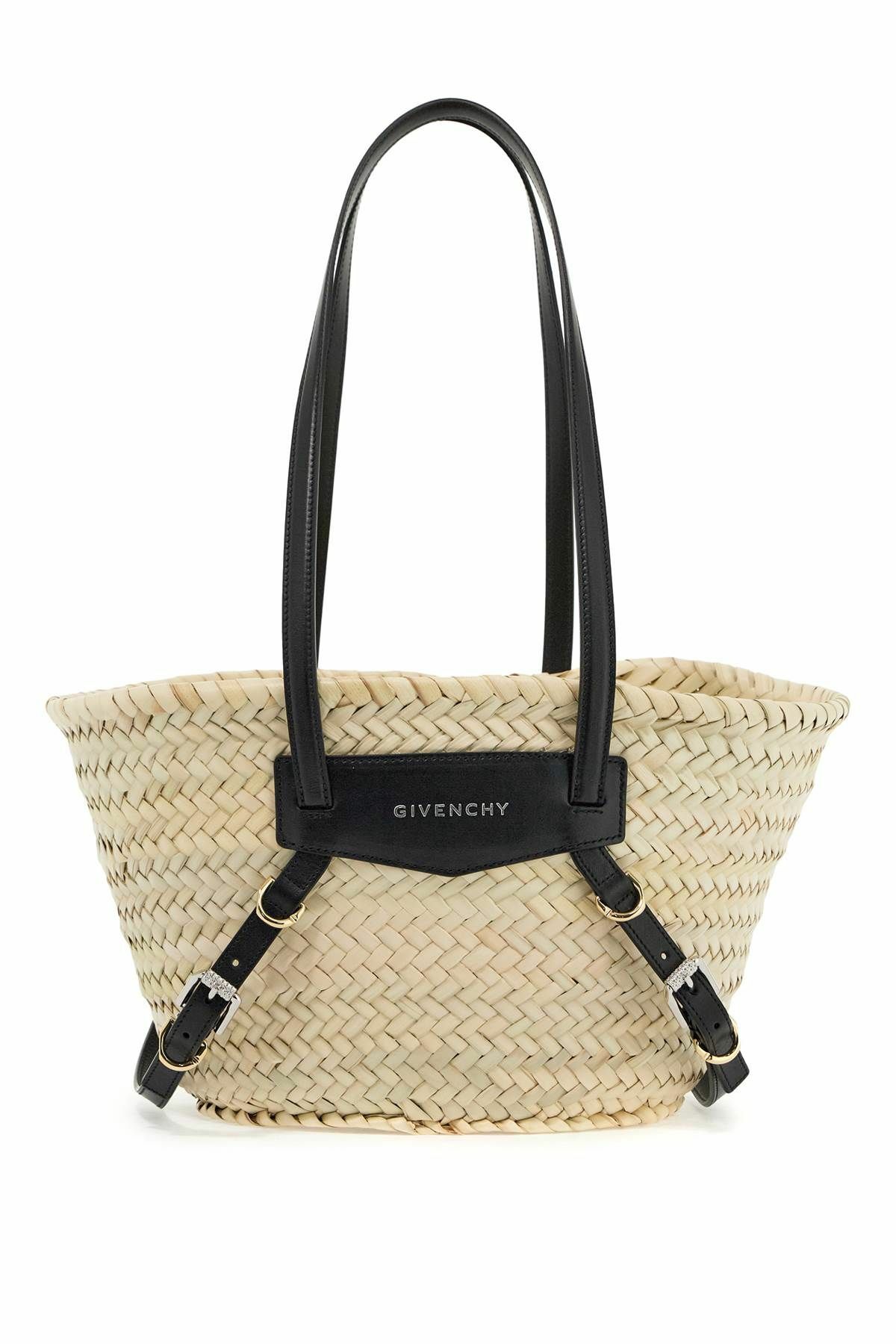 GIVENCHY raffia voyou shoulder bag Black Givenchy
