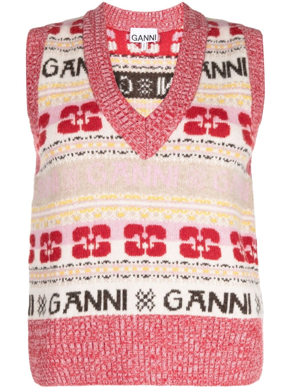 GANNI - Logo Wool Vest GANNI