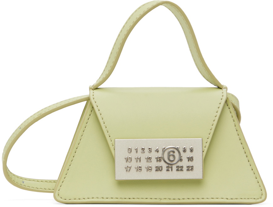 MM6 Maison Margiela Green Numeric Mini Bag MM6 Maison Margiela