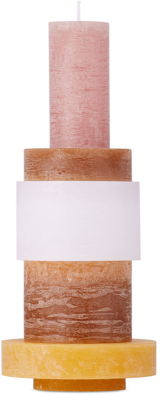 Stan Editions Yellow & Brown Stack 03 Candle Set