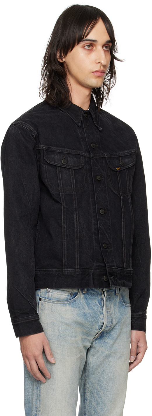 RRL Black Trucker Denim Jacket RRL