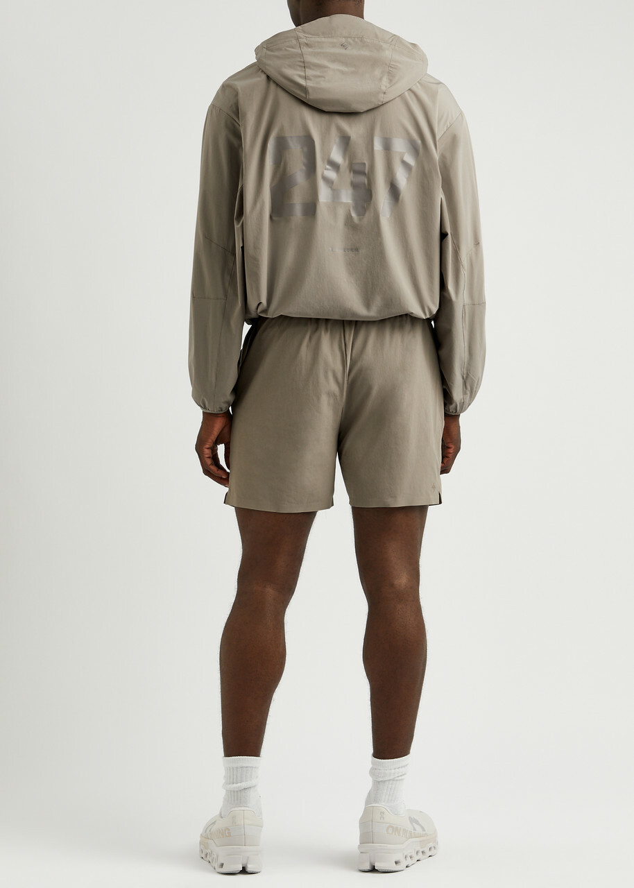 Represent 247 Hooded Shell Jacket Grey Represent