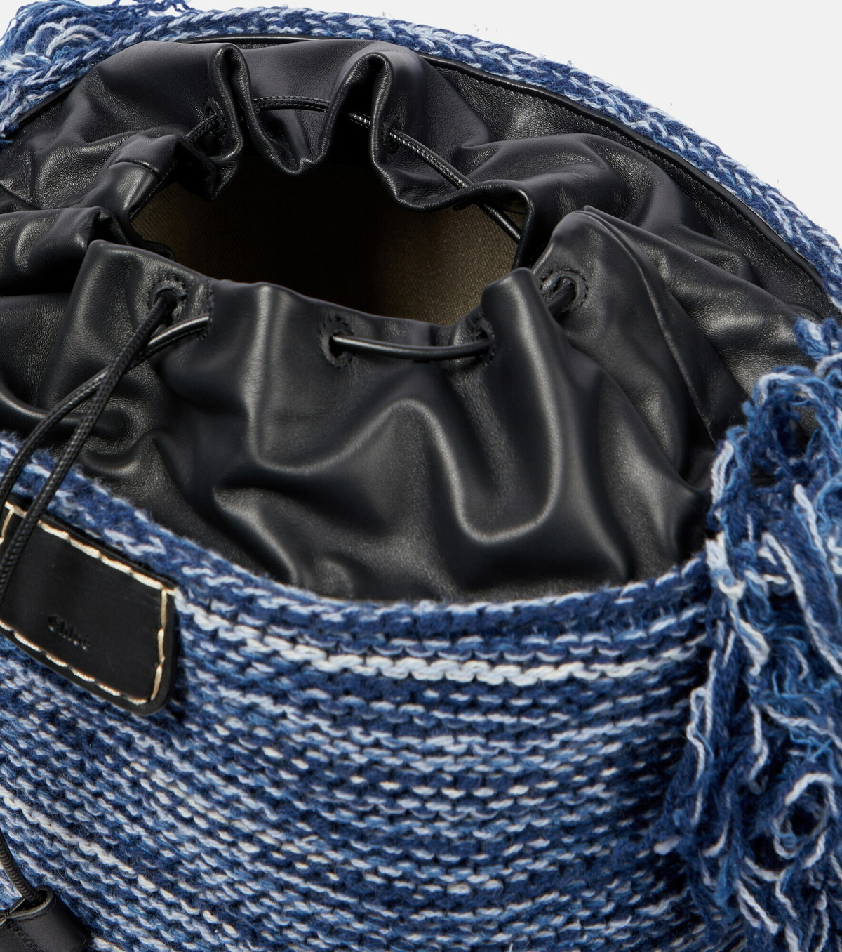 Chloe - Jorge striped cashmere-blend bucket bag Chloe